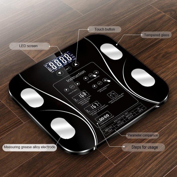 Smart BMI Scale Touch Control Digital Weight Scale Muscle Body Fat ...