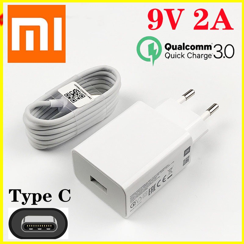 Original Xiaomi Mi 9 Se 18W อุปกรณ์ชาร์จแบบด่วน Qc3.0 Usb ติดผนังชาร์จ ...