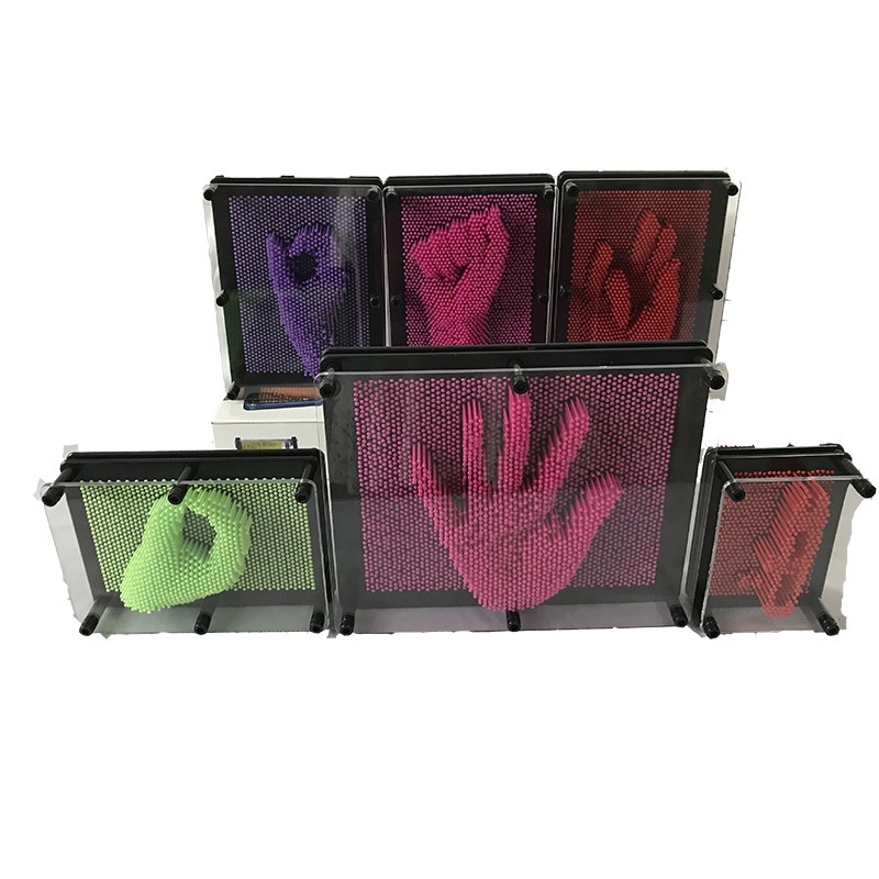 Classic 3D Pin Art Board - 1 Pc Pinscreen Needle Set - Handprint ...