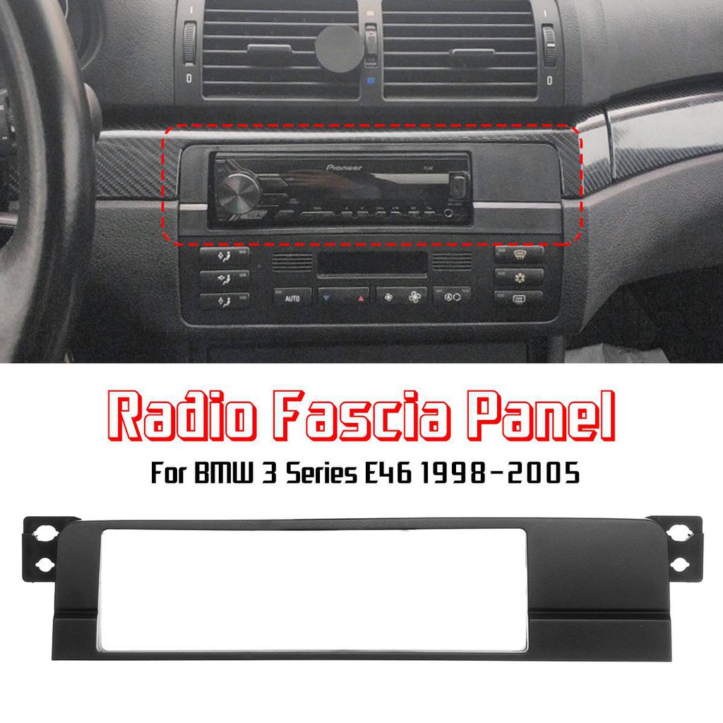 BMW E46 เดี่ยว DIN CD วิทยุสเตอริโอ Facia Fascia อะแดปเตอร์แผ่นติดตั้ง ...