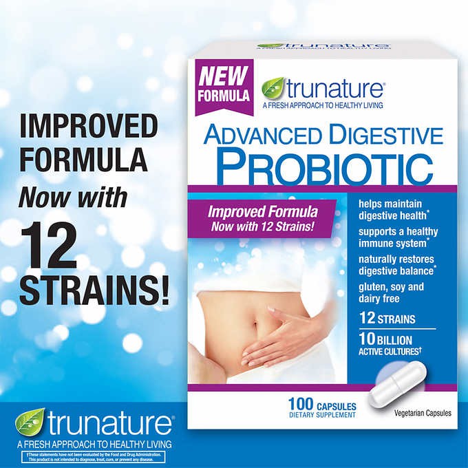 Trunature Advance Digestive Probiotic 100 capsules EXP.042022 trunature ...
