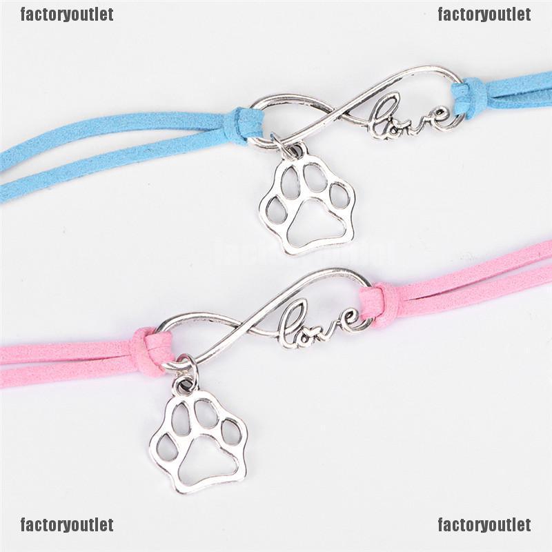 【COD available】FOTH Charm Dog Lover Cat Animal Bear Paw Bracelet ...