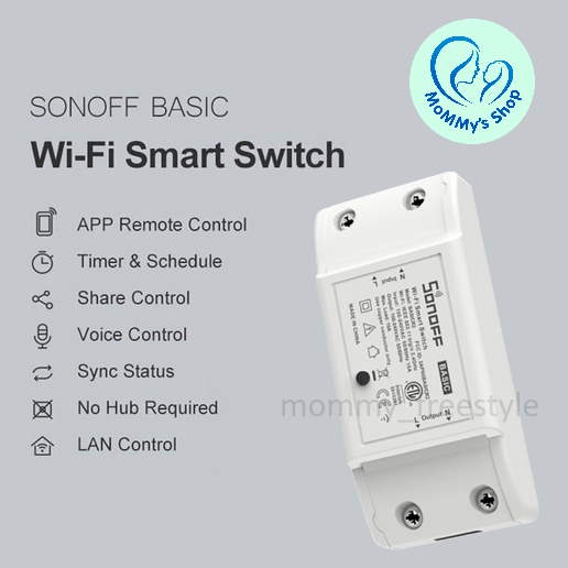 (พร้อมส่งจากไทย) SONOFF Basic R2 สวิทช์ Wi-Fi รุ่น Basic R2 รุ่นใหม่ - mommy_freestyle - ThaiPick