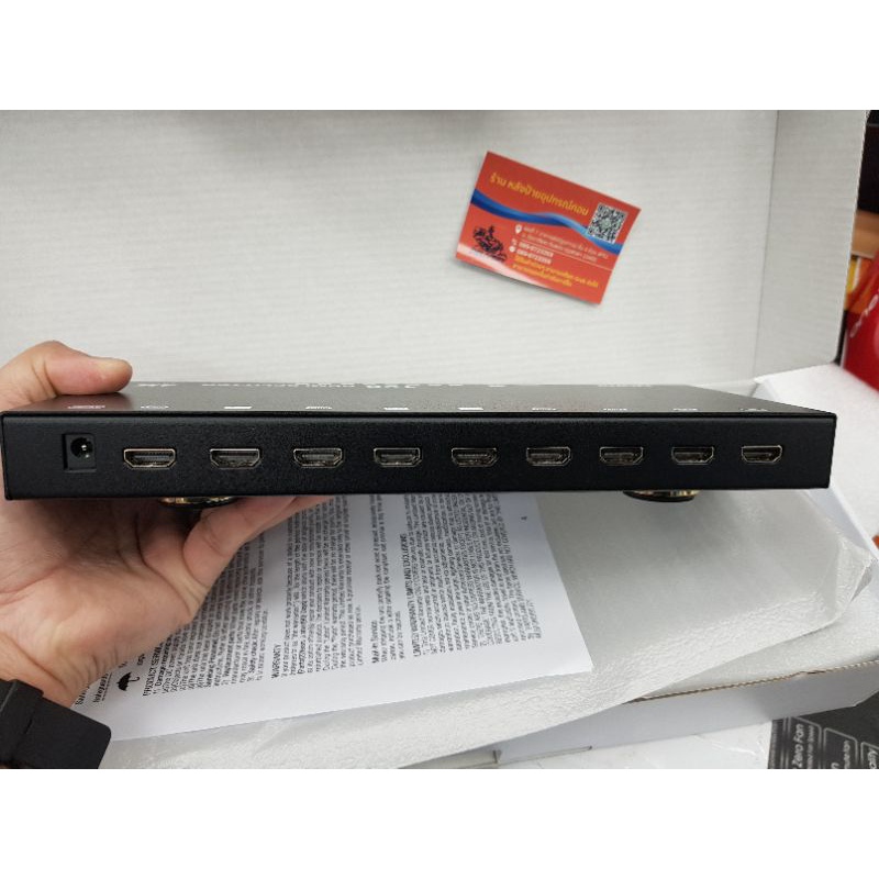 NEXIS 8 PORT HDMI SPLITTER WITH 4K SUPPORT รุ่น FH-SP108E - kriwit007 - ThaiPick