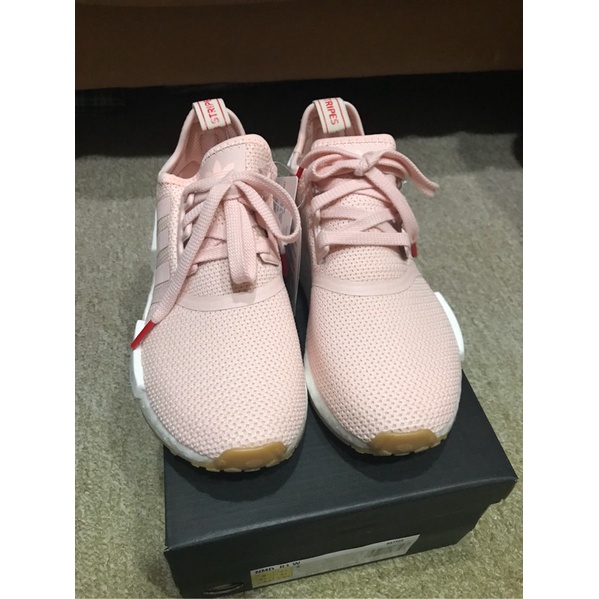 ☢ ♀Adidas NMD R1 Pink pink pink white light pink dry rose hot style ...