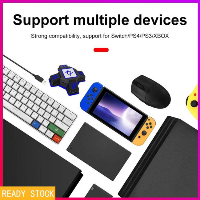 KX USB Game Controller Converter Keyboard Mouse Adapter for Switch/Xbox ...