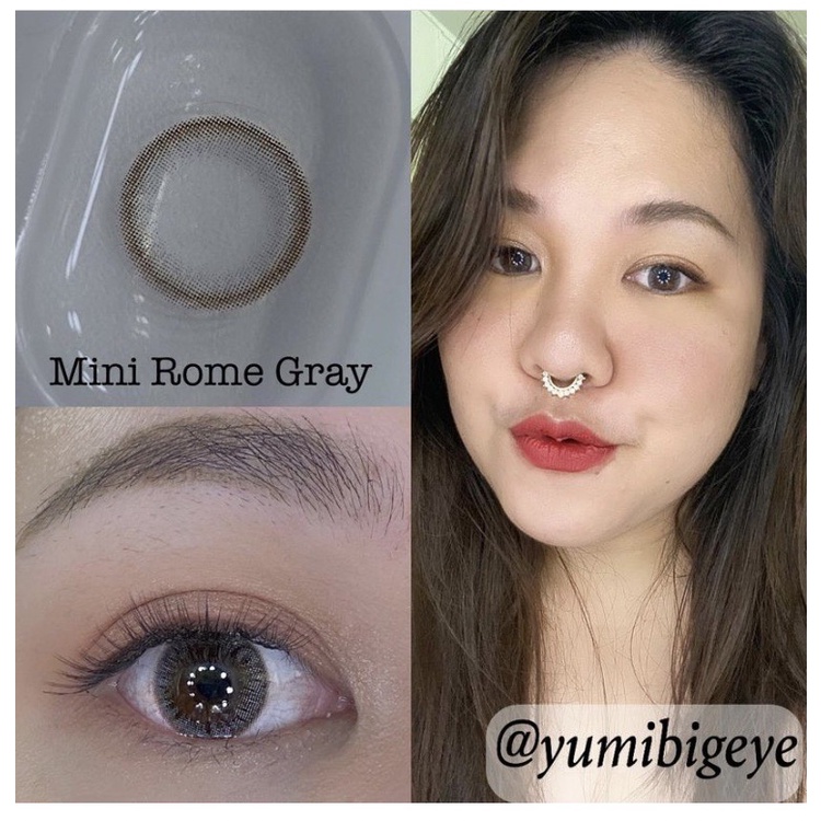 คอนแทคเลนส์ รุ่น Mini rome gray (Dreamcolor) มีค่าสายตาตั้งแต่ 0.00-5. ...