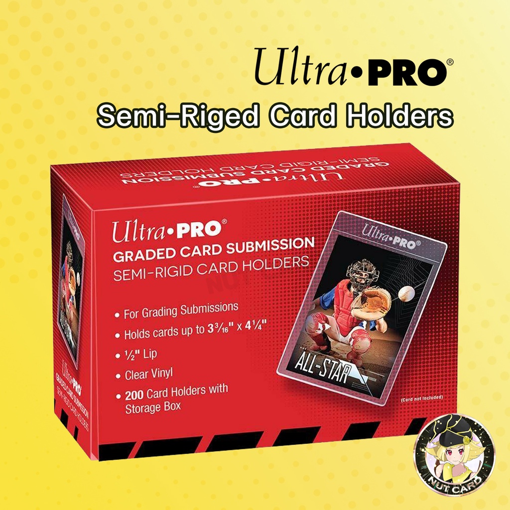 [Ultra pro] UltraPro Grading Submission Size Semi Rigid Card Holders ...