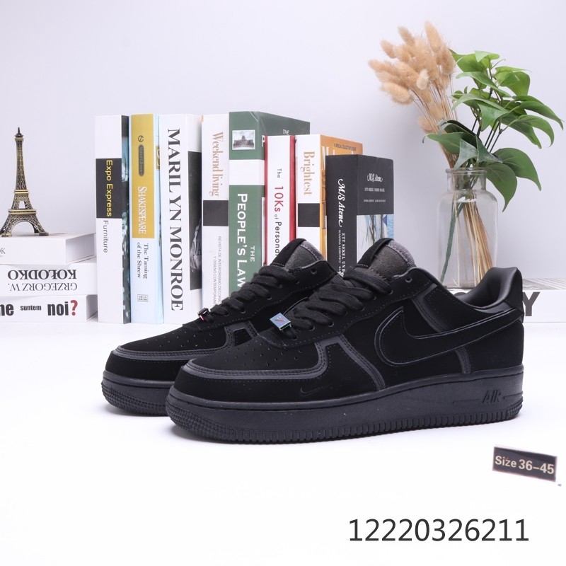 ama maniere x nike air force 1 low - top รองเท้าผ้าใบลําลองสีดํา ...