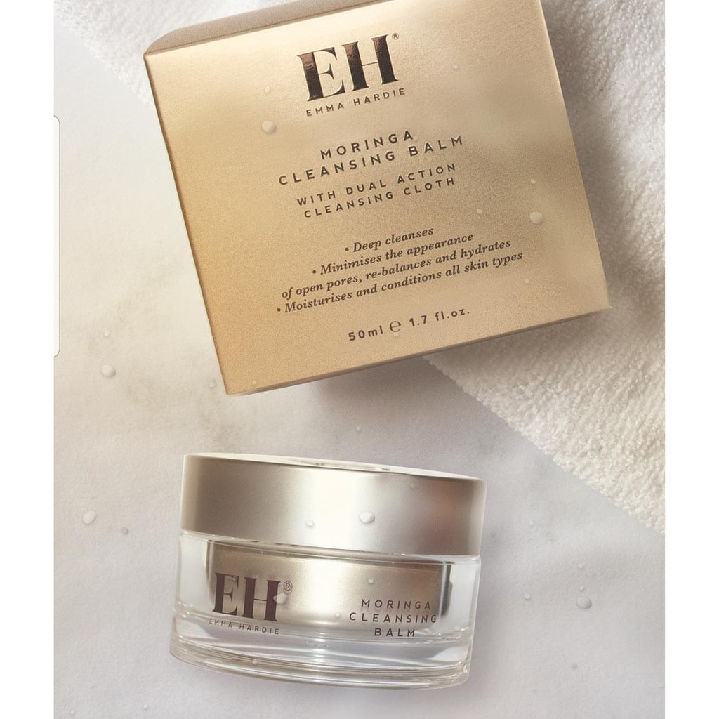 Emma Hardie Moringa Cleansing Balm with Cloth บาล์มล้างหน้า มาพร้อมผ้า ...