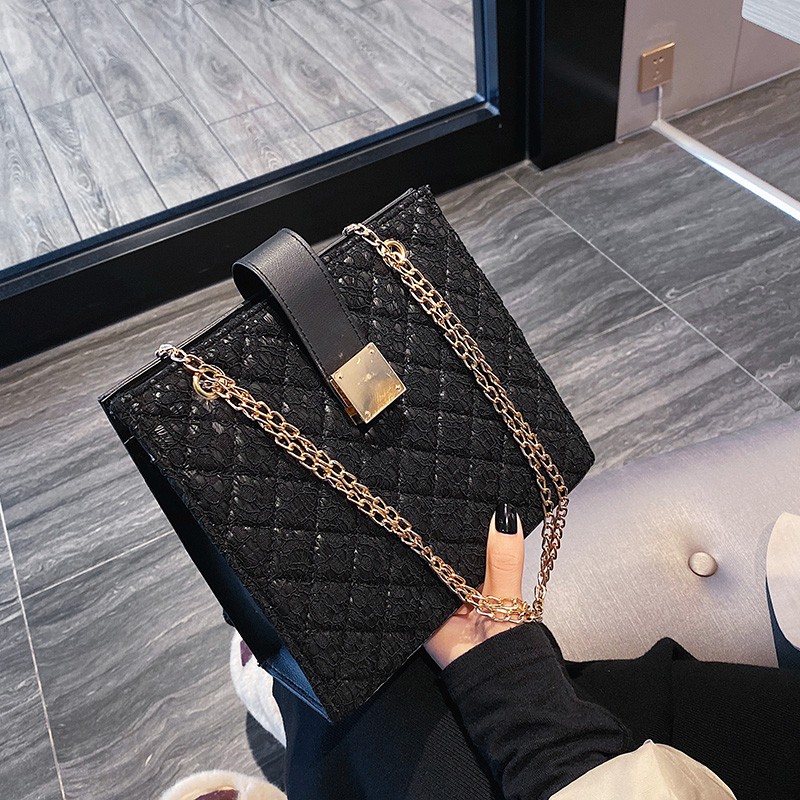 Shangxin texture net red small black bag female bag new 2020 อินเทรนด์ ...