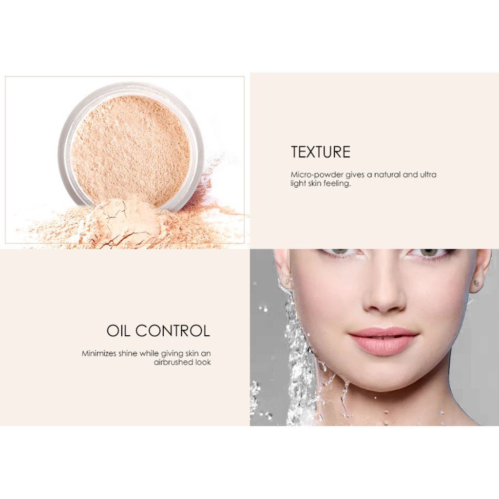 Focallure Face Makeup Loose Powder Foundation Setting Skin Finishing ...