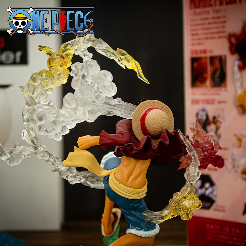 【พิเศษ】One Piece Hand-made Fire Fist Luffy Model Decoration Four 4 Gear ...