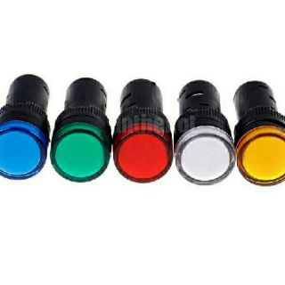 Pilot lamp 12V AC/DC หลอดไฟหน้าตู้ขนาด16มิลและ22มิล (จัดส่งทันที ...