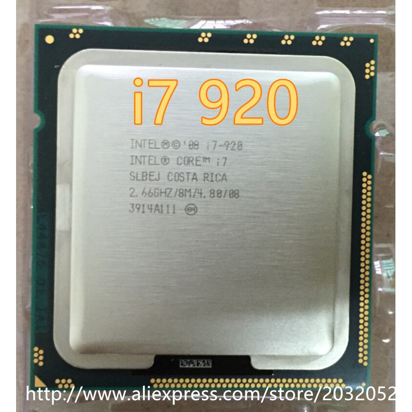 ซีพียู Intel Core i7-920 SLBCH/SLBEJ 2.66 GHz Quad-Core L3 8M LGA1366 I7 920 CPU - apichai.m ...