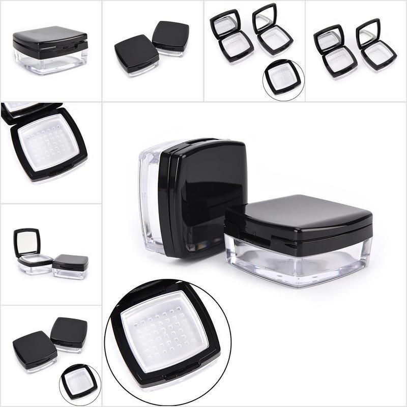 Purpleredto10g Plastic Empty Loose Powder Sifter Jar Box Pot Cosmetic ...