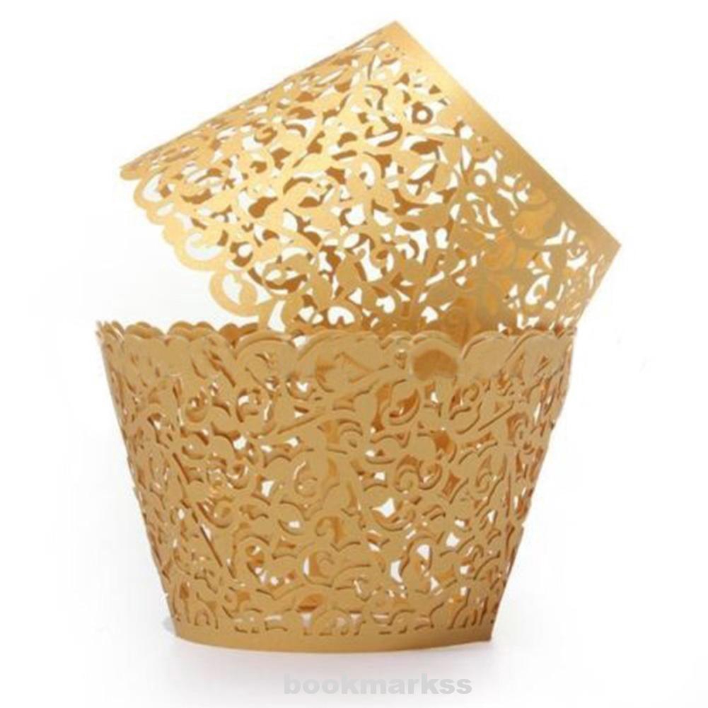 50 Paper Cupcake Baking Bun Cases Cake Decorating for Birthday Party ...