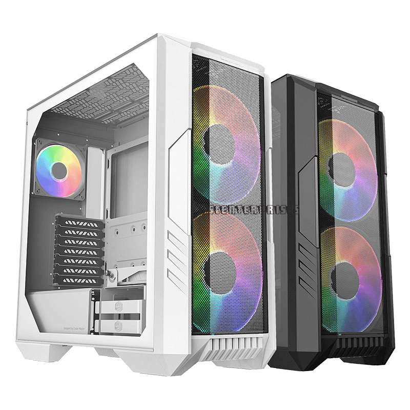 Cooler Master HAF 500 White Edition High Airflow ATX Mid-Tower with ...