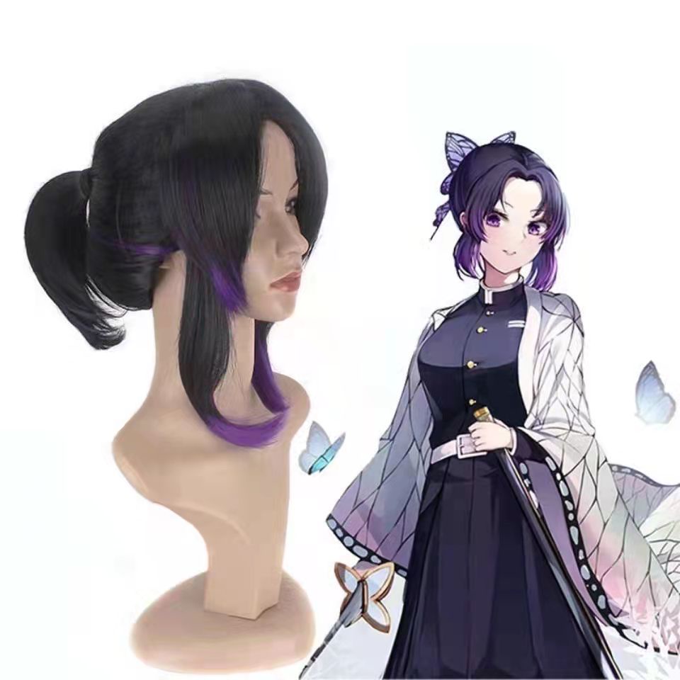 วิกผม ลายผีเสื้อ Demon Slayer Nezuko Tanjirou Giyuu Xiaobanai Zenitsu ...