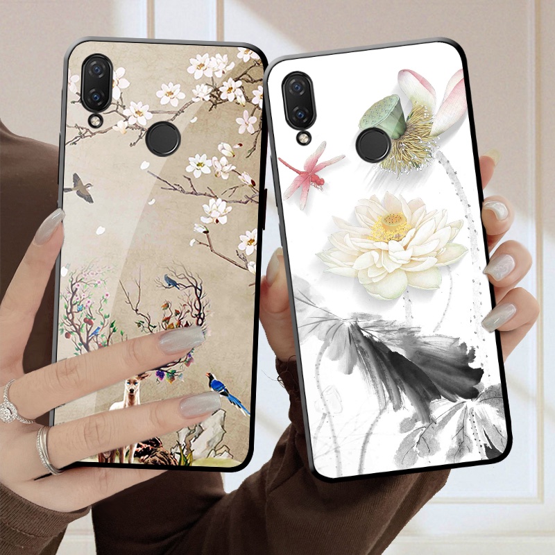 NOVA5T ฝาครอบป้องกัน Y9 2019 เคสมือถือ HUAWEI NOVA3I เคส P30PRO เคสกระ ...