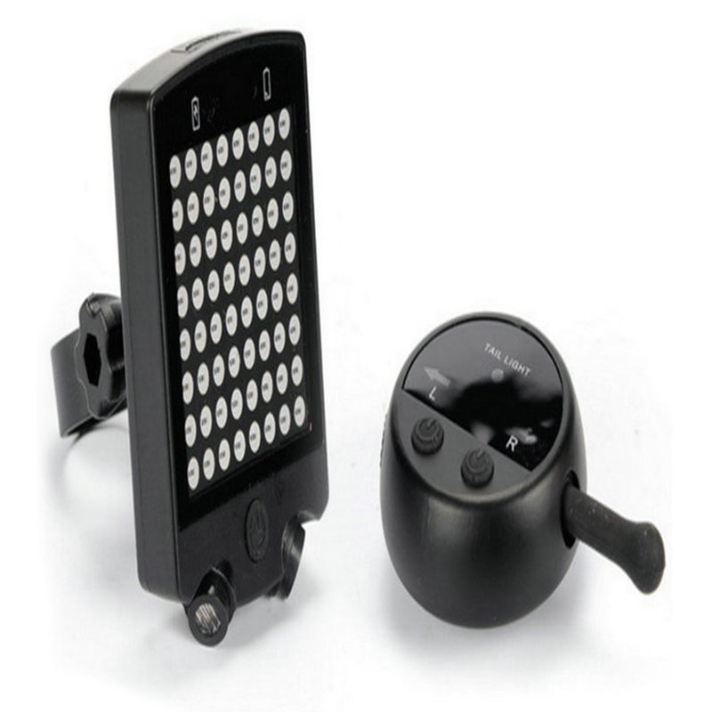 Remote Control Bike Light Direction Indicator Rear Light USB ...
