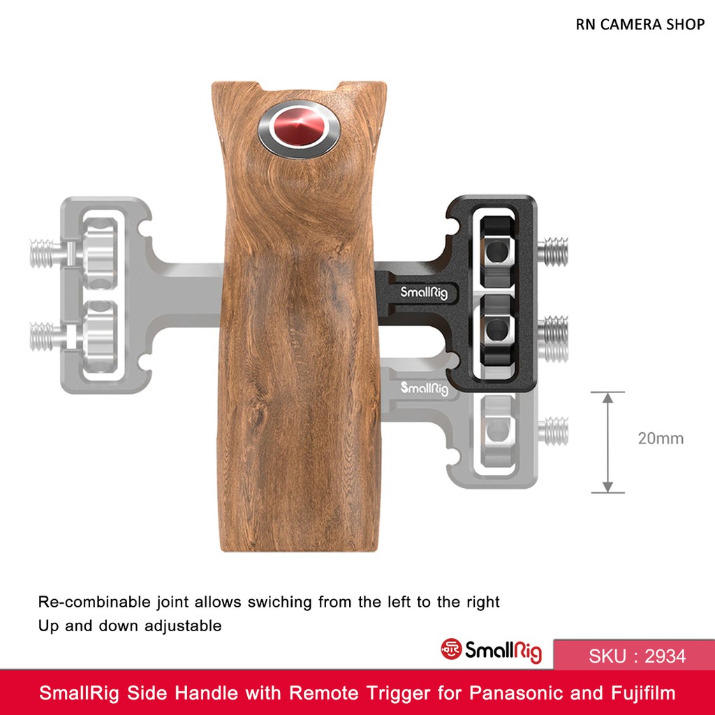 SmallRig Side Handle with Remote Trigger for Panasonic and Fujifilm ...