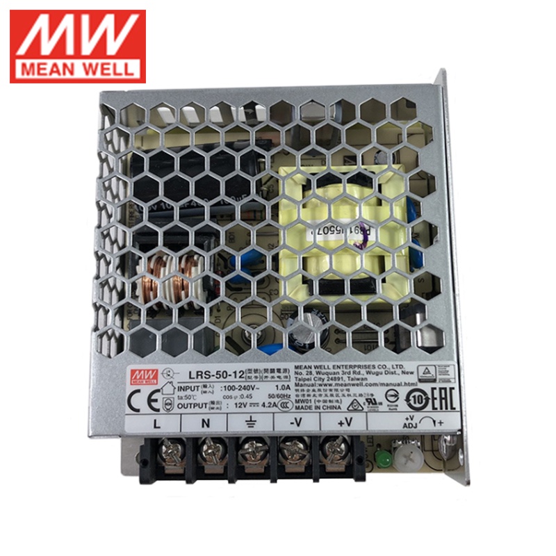 ของแท้ MEAN WELL LRS-50-12 สวิตช์พาวเวอร์ซัพพลาย 110V220V AC เป็น 12V DC 4.2A 50W - fjzwdz.th ...