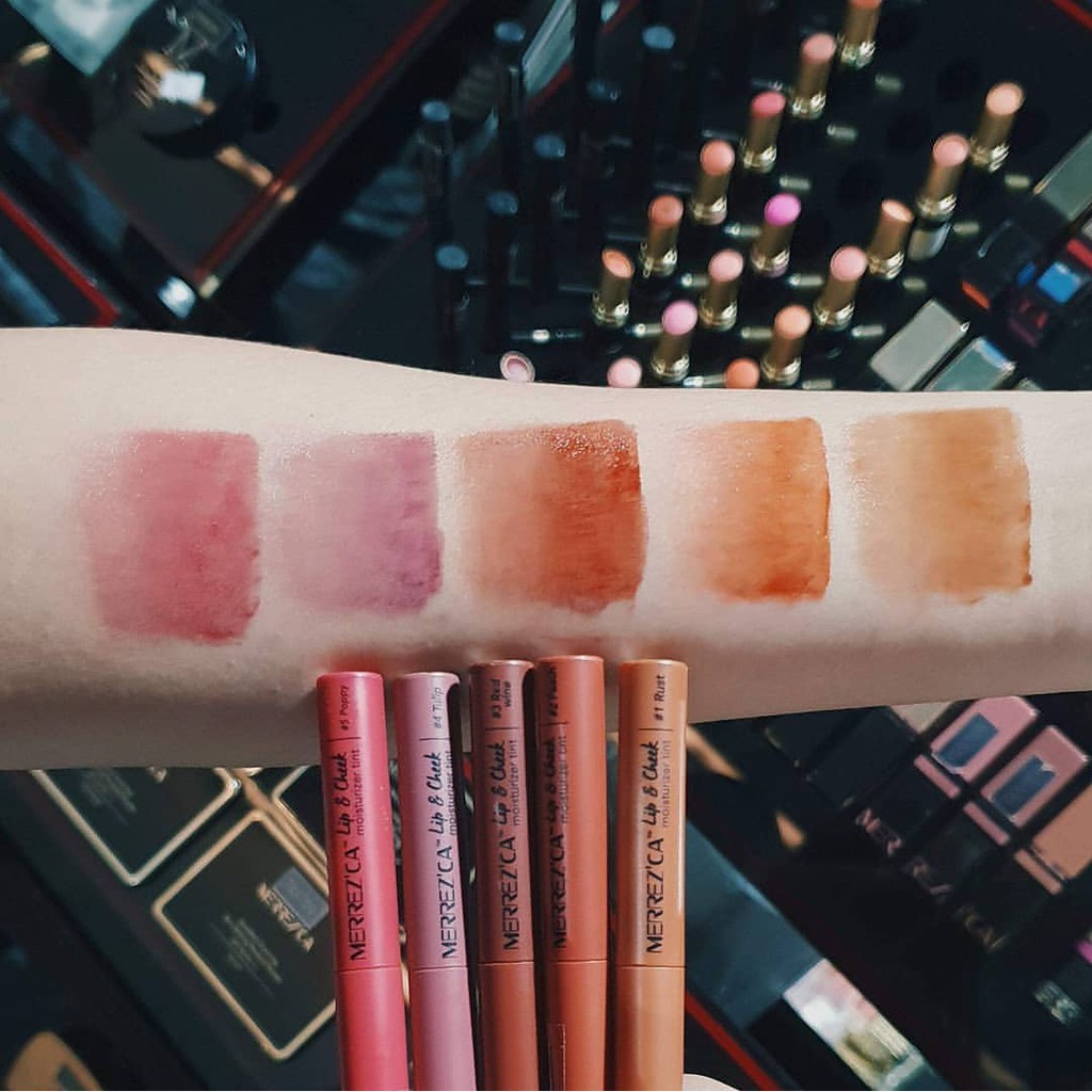 Merrezca Lip Cheek Moisturizer Tint ลิปทินส์ ใช้ทาปากและแก้มในแท่งเดียว ...