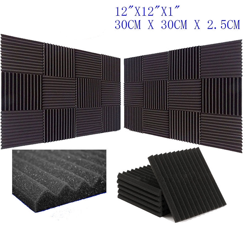 ins24pcs Acoustic Music Room Wall Panels Sound Proofing Foam Pads ...