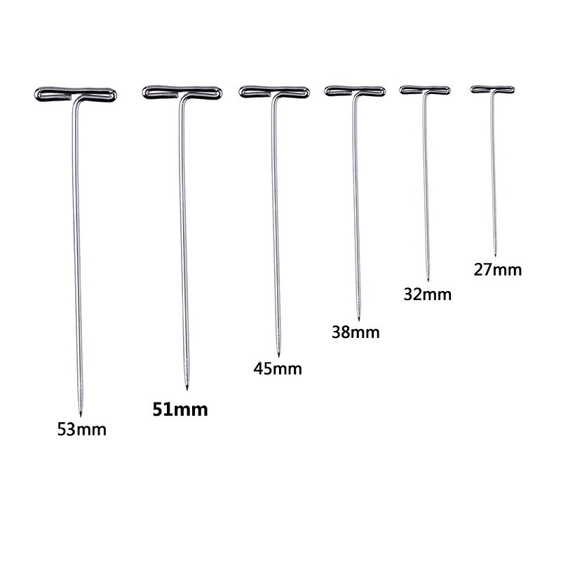 100pcs Stainless Steel Thumbtack Pushpin T Pins T27 T32 T38 T45 T51 T53 ...