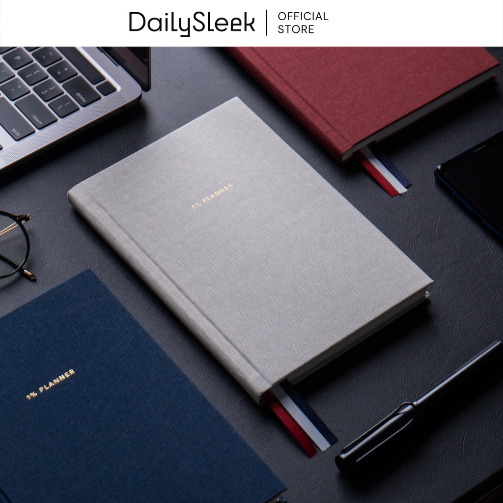 สมุดแพลนเนอร์ 1% Planner A5 Weekly Daily Quarterly Planner สมุดโน๊ต A5 ...