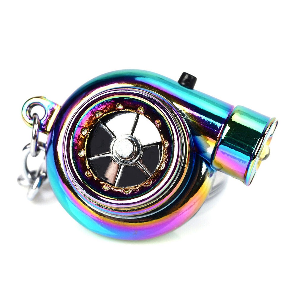Neo Turbo Keychain Keyring Rainbow LED Light BOV Sound Turbocharger Car ...