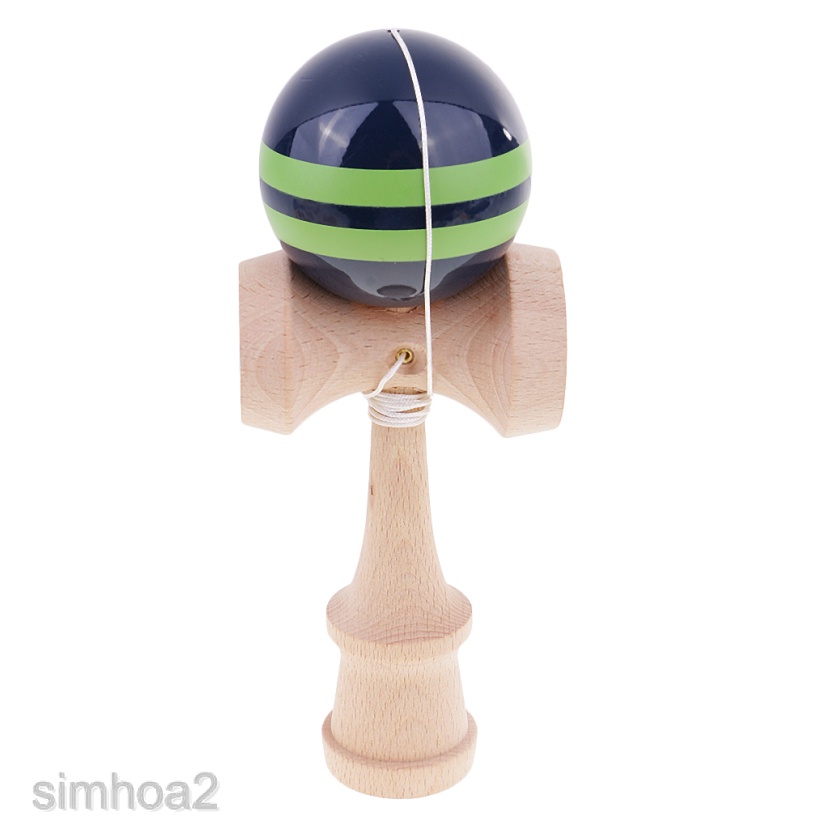 ♕Kid Kendama Ball Japanese Health Traditional Wood Game Balance Skill ...