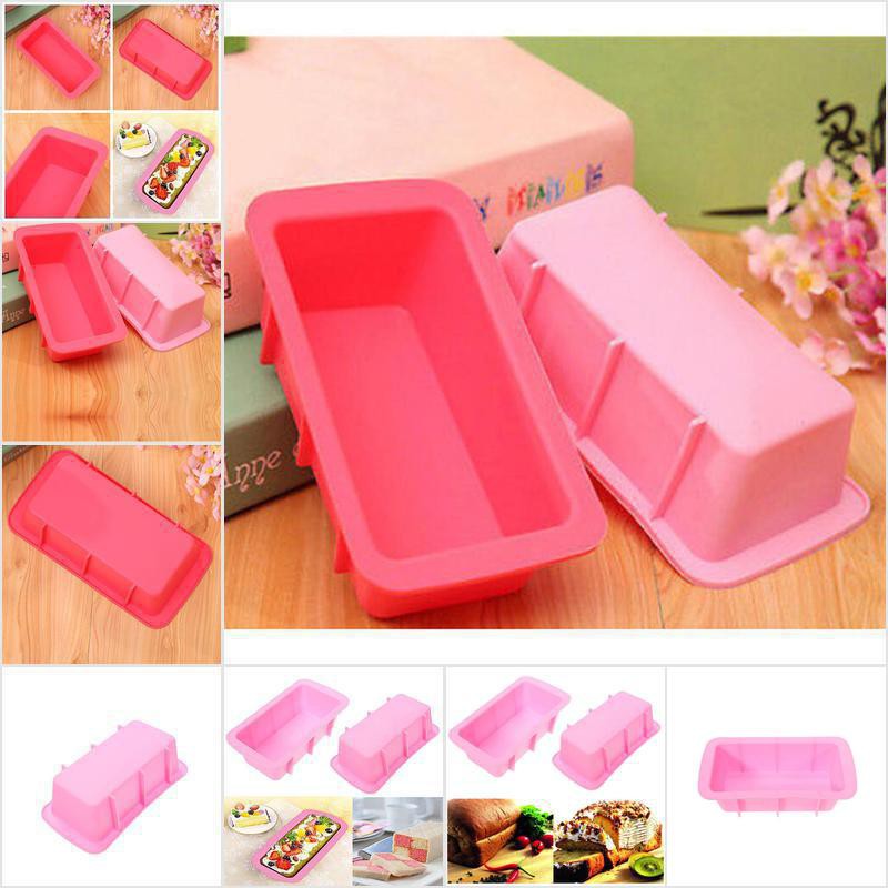 [LHGC] Rectangle Silicone Non Stick Bread Loaf Cake Mold Bakeware ...