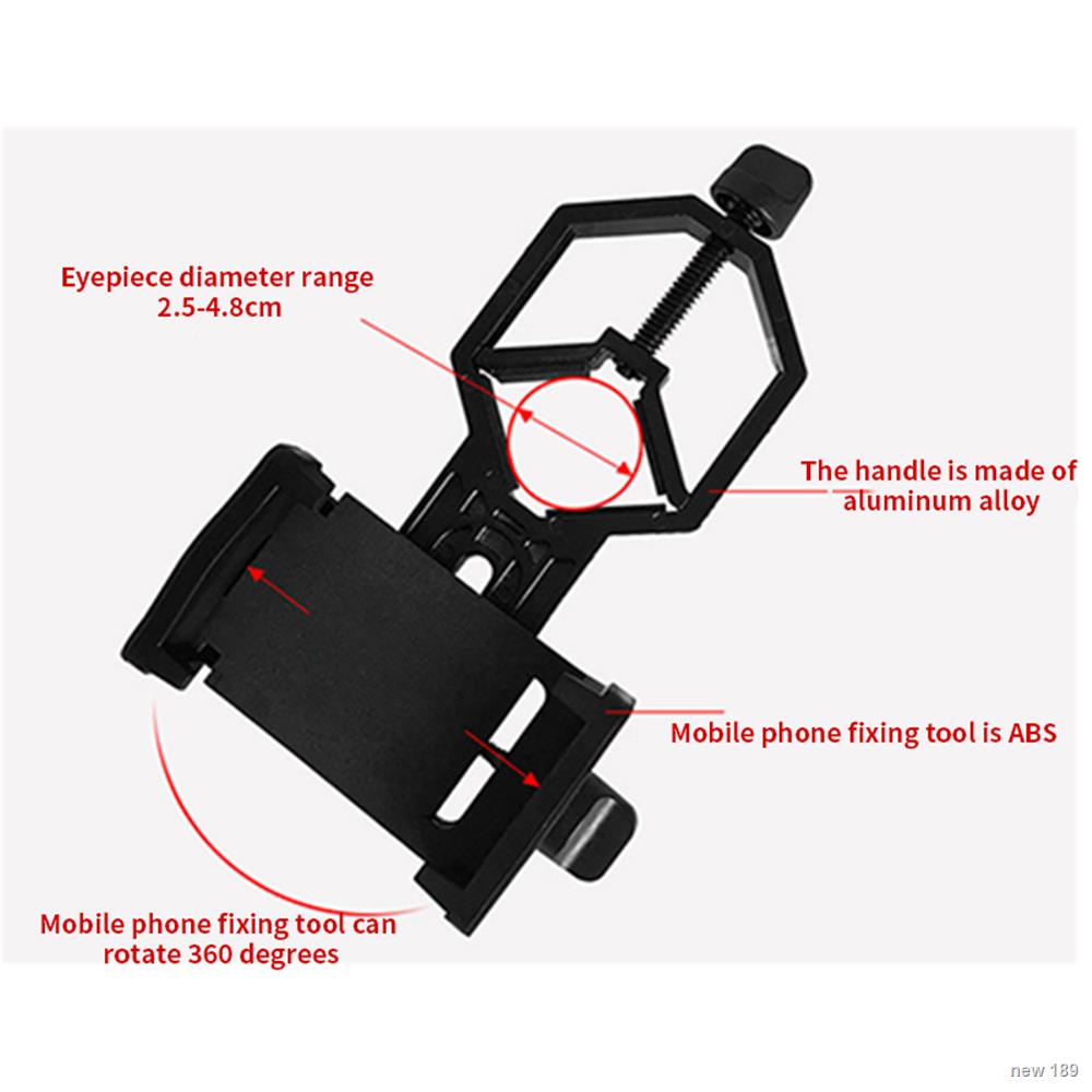 Universal Mobile Phone Telescope Mount Adapter Mount Clip Monocular ...