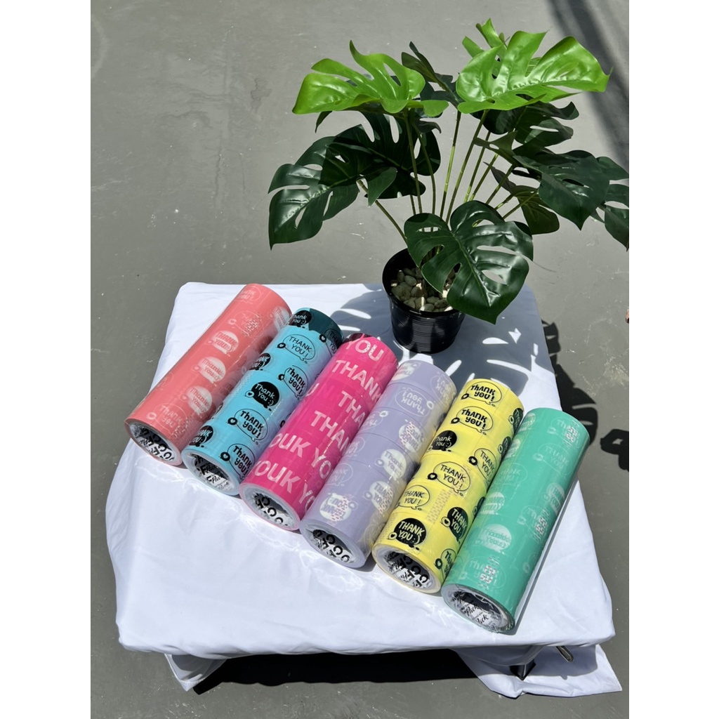 เทป Thank you สีม่วงพาสเทล สีเหลืองพาสเทล สีฟ้าพาสเทล ลายน่ารักสุดๆ คละสีได้ - cfpack_udomsuk ...