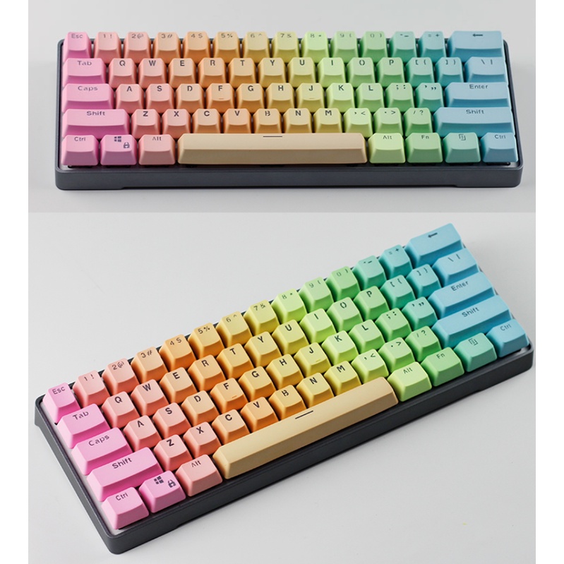 GPlanet เซ็ตปุ่มคีย์แคป 104 คีย์ PBT Backlight Keycaps ไฟลอด สำหรับคีย์ ...