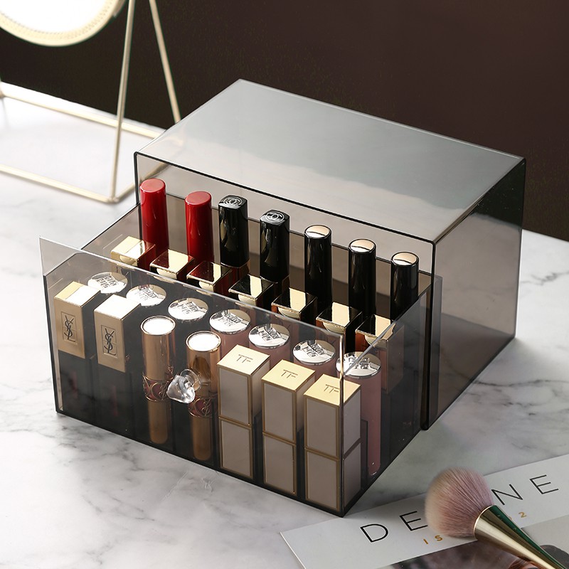 Cosmetic storage box พร้อมส่ง กล่องเก็บลิปสติก Sub-Household storage ...