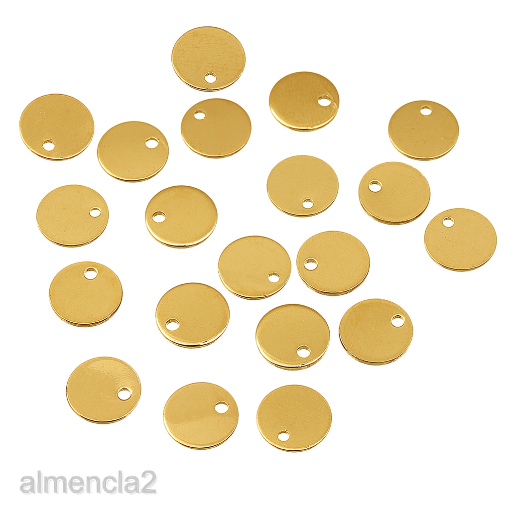 [ALMENCLA2] 20x Copper Round Circle Stamping Blank Tags for Metal ...