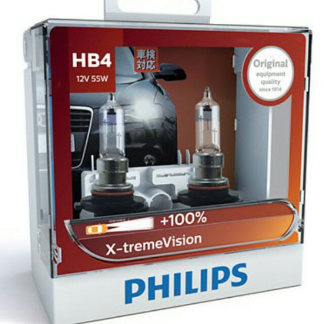 PHILIPS หลอดไฟ HB4 รุ่น X-Treme Vision+100% | Shopee Thailand