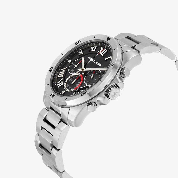 MICHAEL KORS นาฬิกาข้อมือผู้ชาย รุ่น MK8438 Brecken Chronograph Black ...