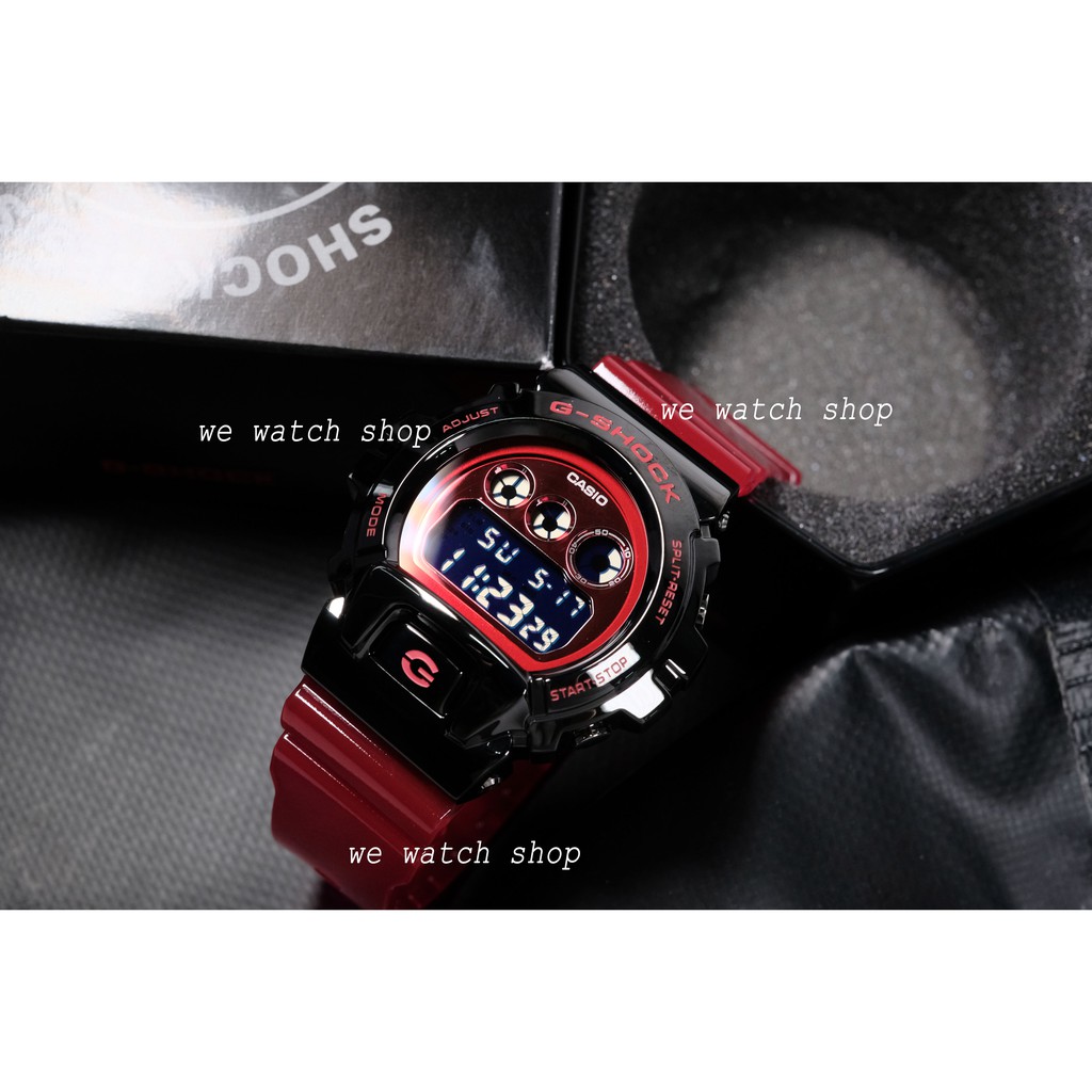 G-SHOCK ของเเท้ CMG รุ่น GM-6900B-4DR สีดำ แดง สีดำ เงิน สินค้าของแท้ ...