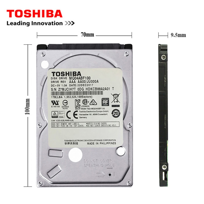 TOSHIBA Brand Laptop PC 2.5 "250GB SATA 1.5Gb/s-3Gb/s Notebook Internal ...