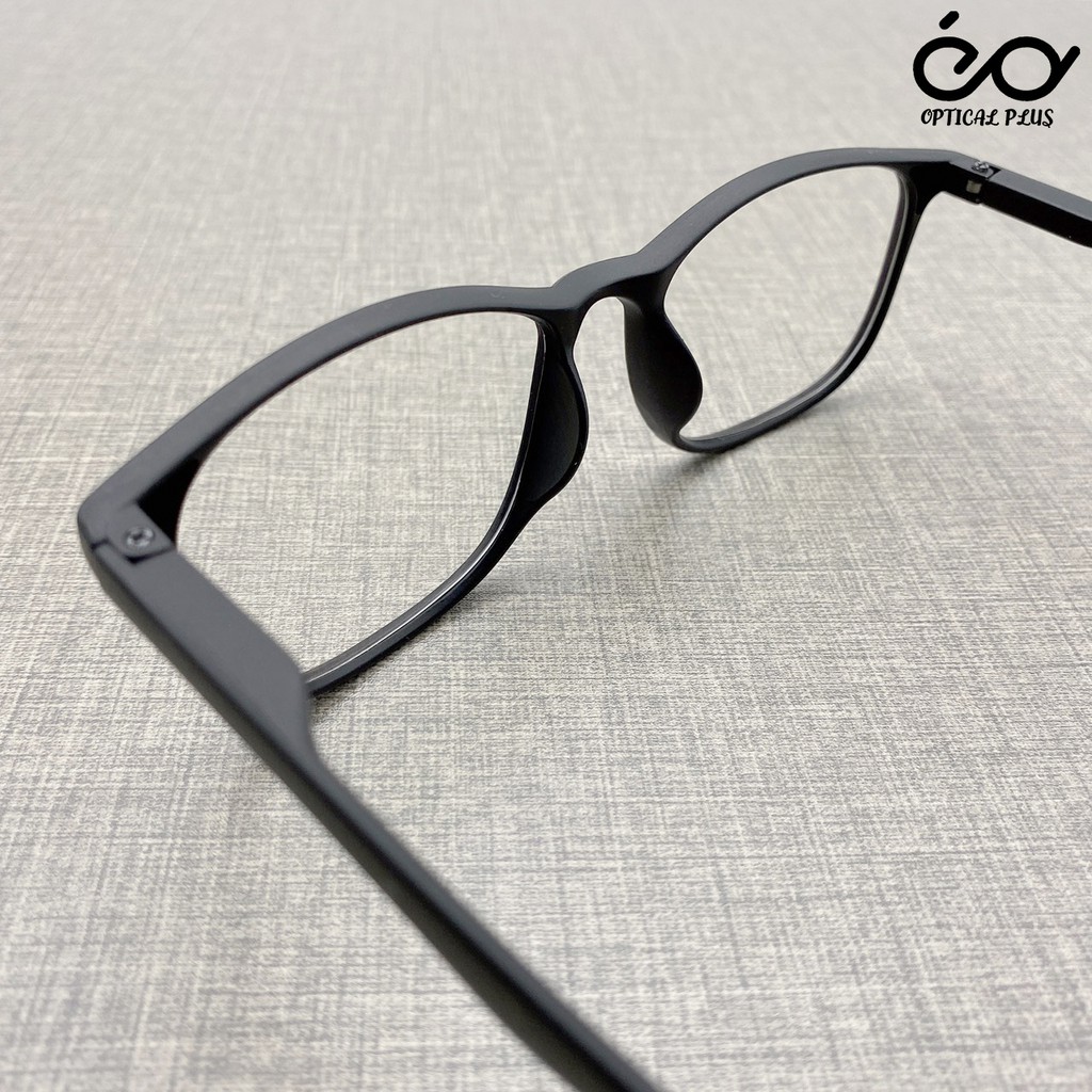 Optical Plus แว่นสายตาสั้น Glasses เลนส์กรองแสง Blue filter เลนส์กรองแสงสีฟ้าที่มีโทษ แถมผ้าเช็ด ...
