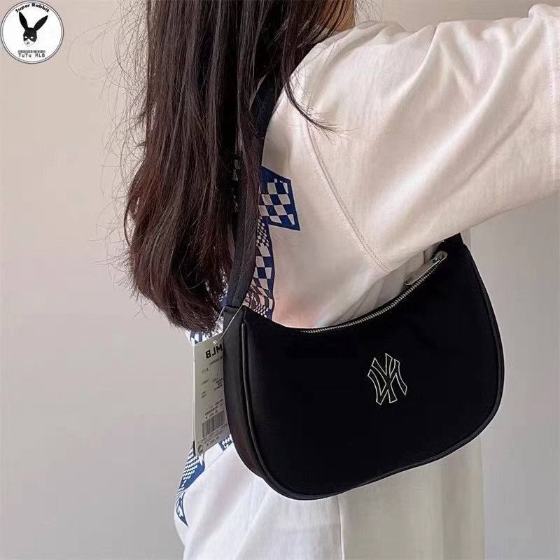 กระเป๋า MLB แท้ กระเป๋าถือ handbag shoulder bag NY UNISEX CURVED CAPNY ...