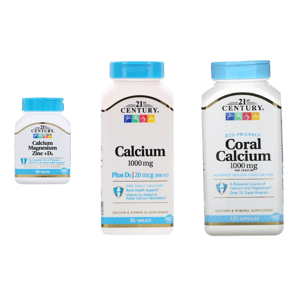 พร้อมส่ง!!! Century, Calcium Magnesium Zinc + D3, 90 Tablets /Calcium ...