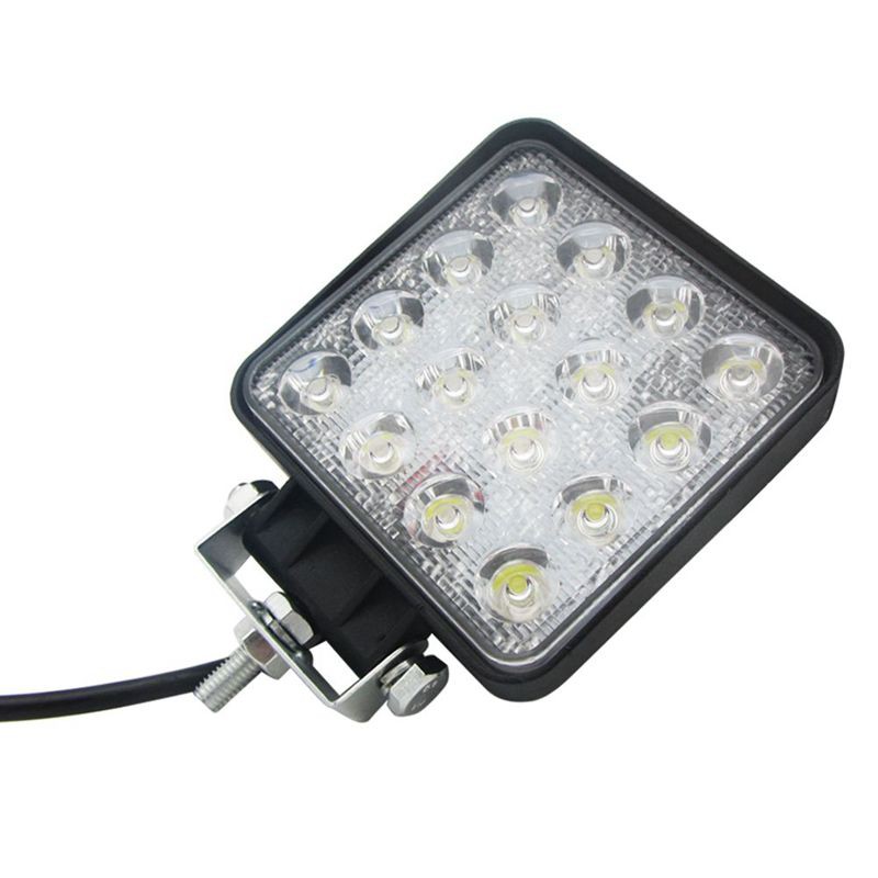 2 pcs 48W 6000k LED Work Lights Lamp Tractor SUV Truck 4WD 12V 24V ...