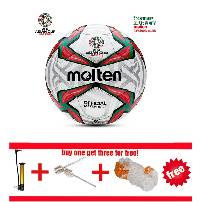 2019 Molten Asian Cup official size 5 Match Soccer Football Indoor ...