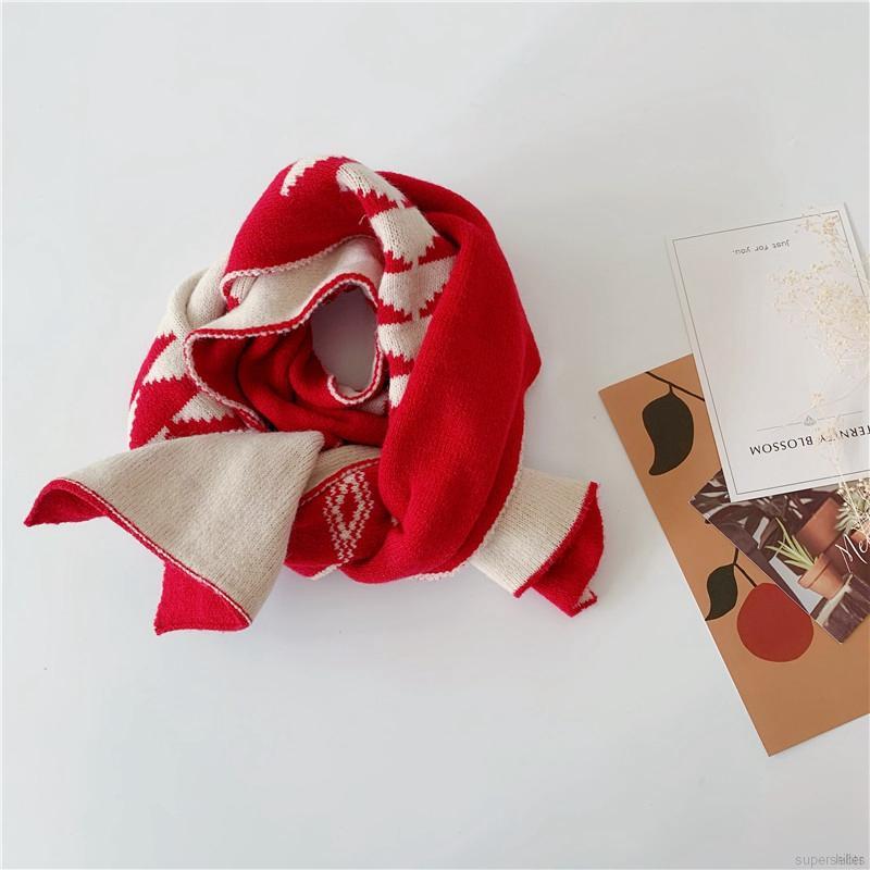 [Superseller] Kids Fashion Scarf Warm Shawl Retro Wraps Long Boys Girls ...