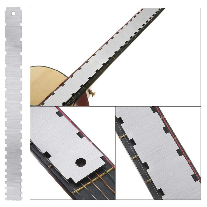 Luthier Tools Set wtih Guitar Neck Notched Straight Edge Feeler Gauge ...